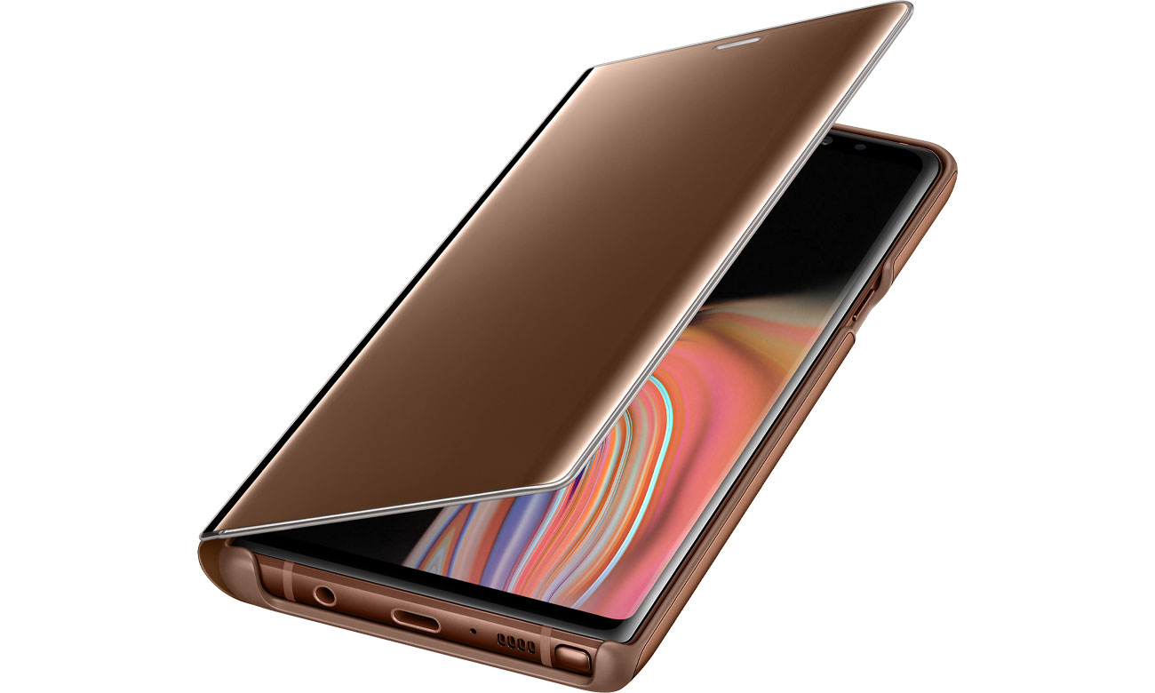 Samsung Clear View Standing Cover Do Note 9 Brązowe Etui I Obudowy Na